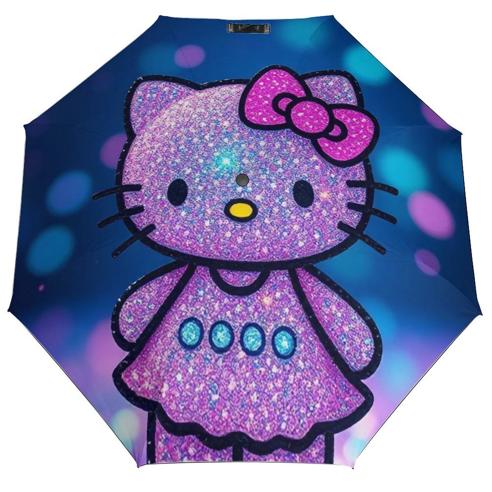 Embrace Fun With Glitter Hello-Kitty Wallpaper Umbrella,Umbrellas for ...