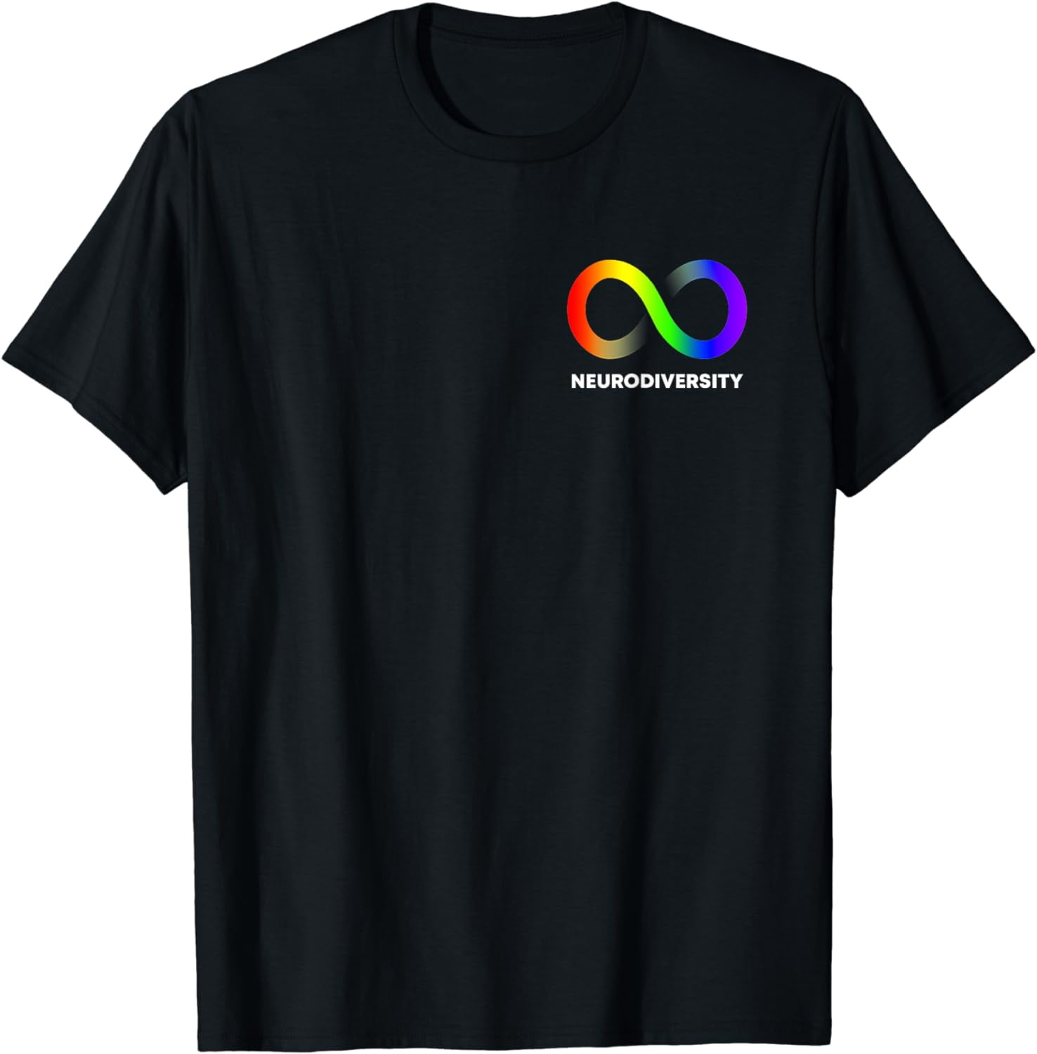 Embrace Neurodiversity Autism ADHD ASD Infinity Rainbow T-Shirt ...