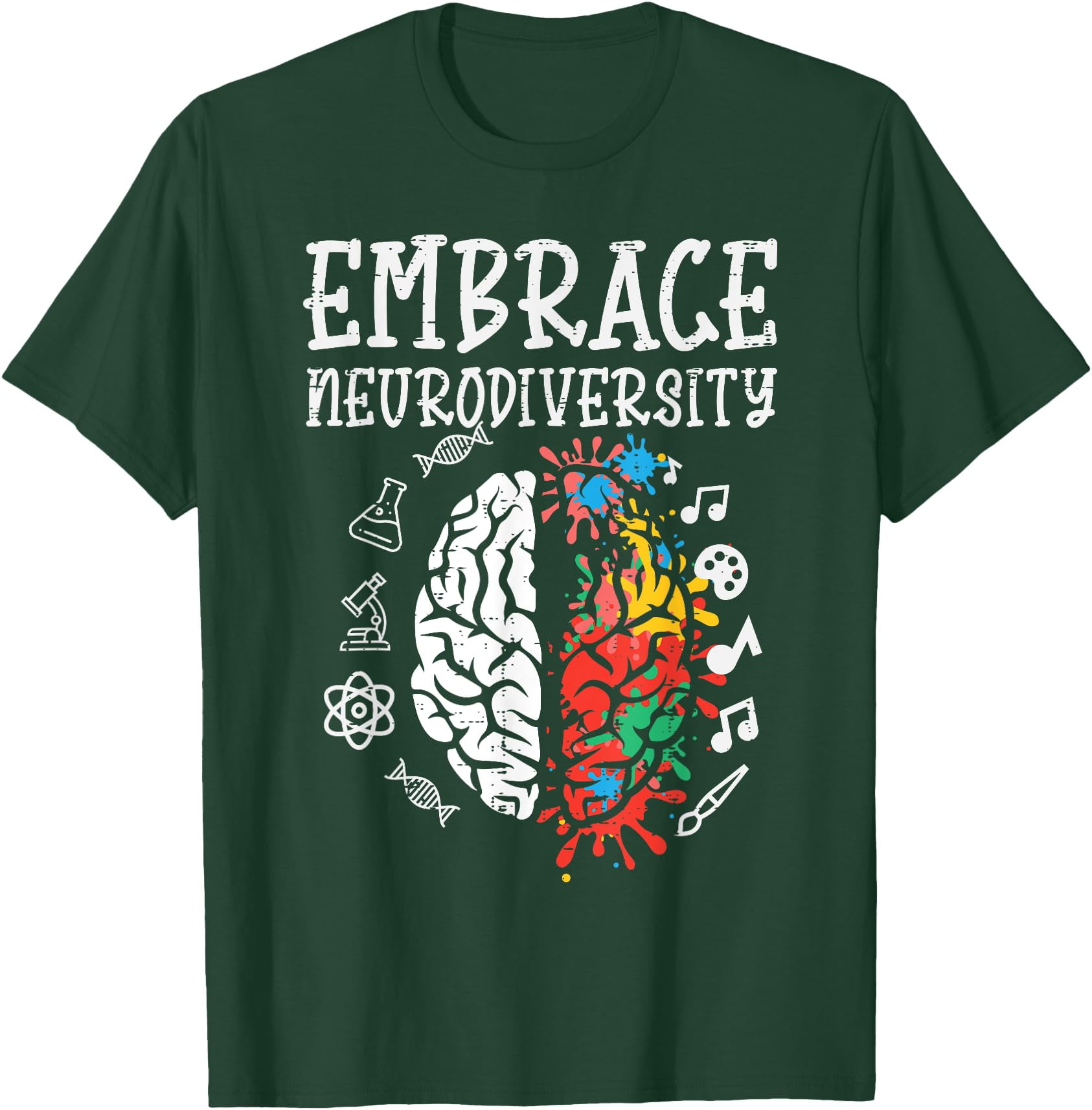 Embrace Neurodiversity Autism Awareness Unisex T-Shirt for Men Women Kids Toddler - Walmart.com