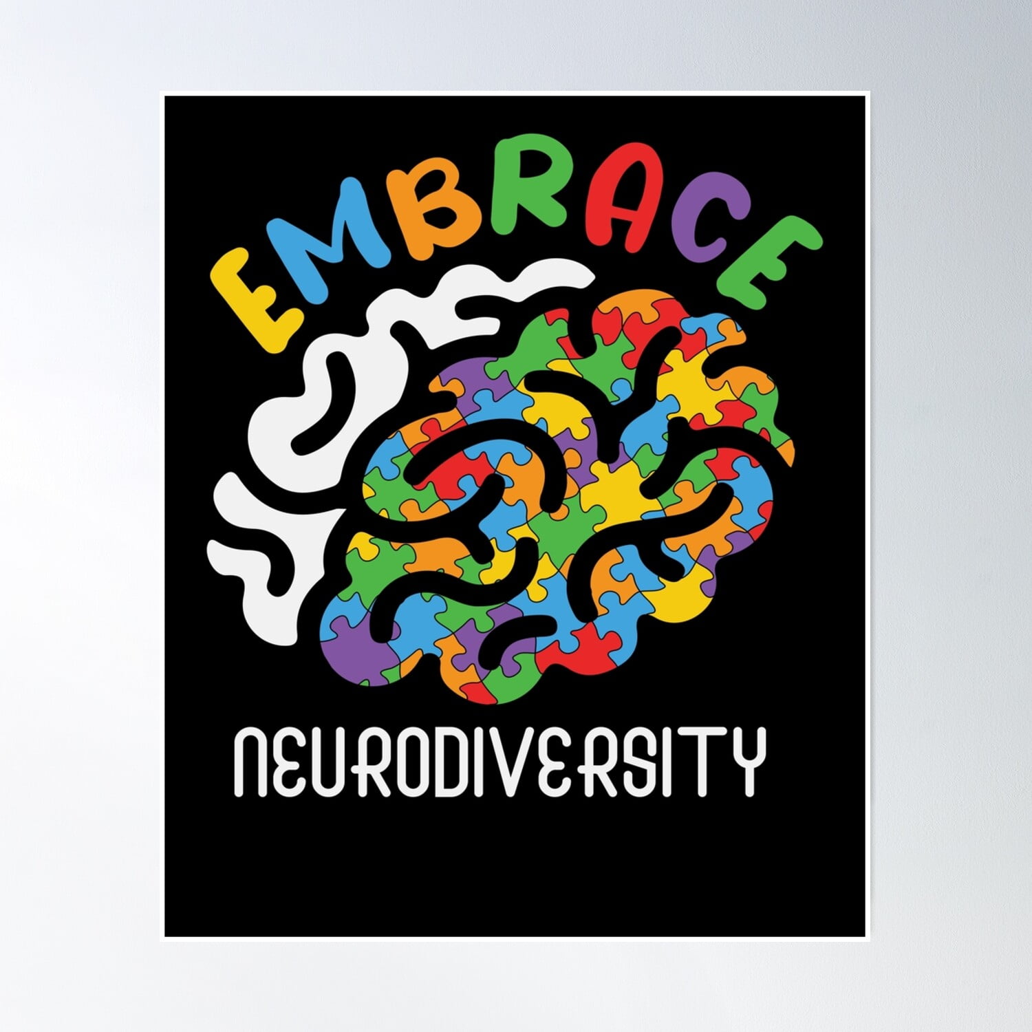 Embrace Neurodiversity Celebrate The Spectrum Brain Autism, Autism ...
