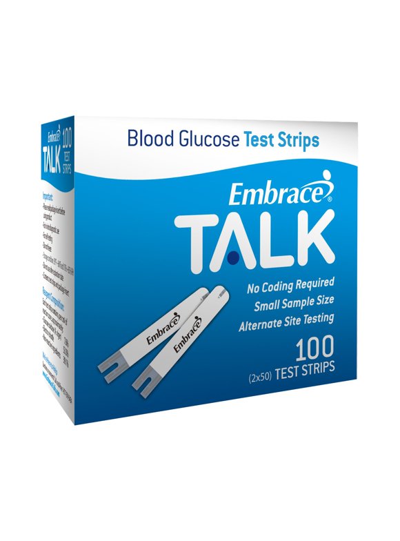 Embrace Blood Glucose Test Strips - Walmart.com
