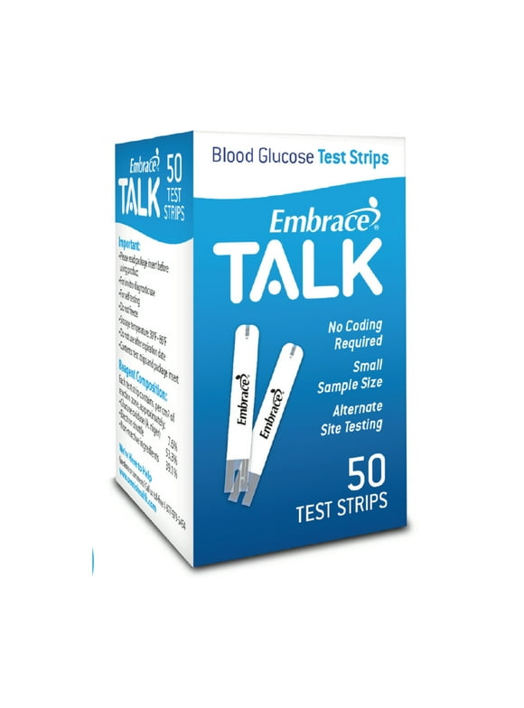 Embrace Blood Glucose Test Strips - Walmart.com