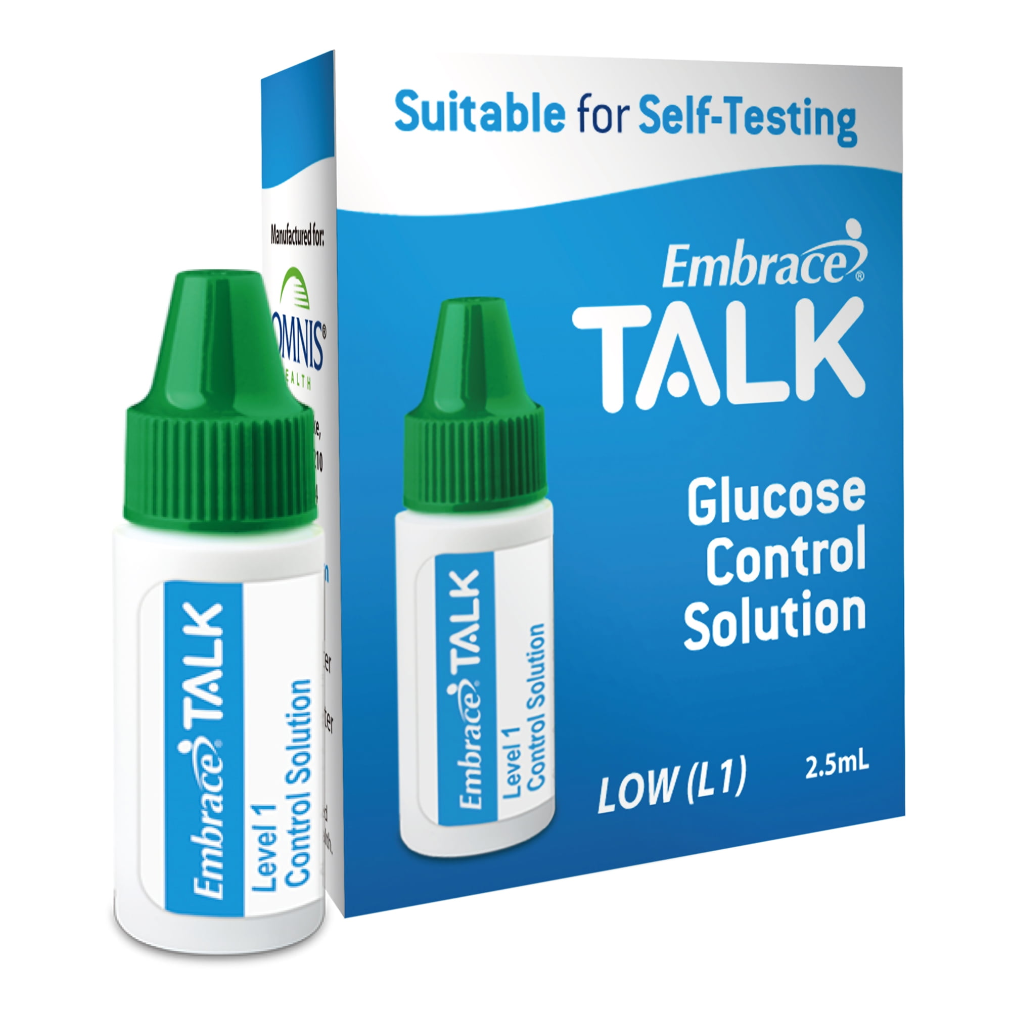Embrace Talk Blood Glucose Control Solution Level 1 2.5 mL APX03AB0318 ...