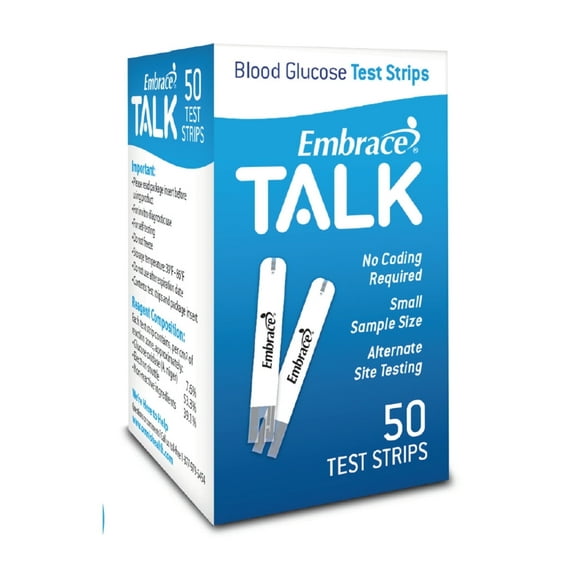 Embrace Blood Glucose Test Strips - Walmart.com