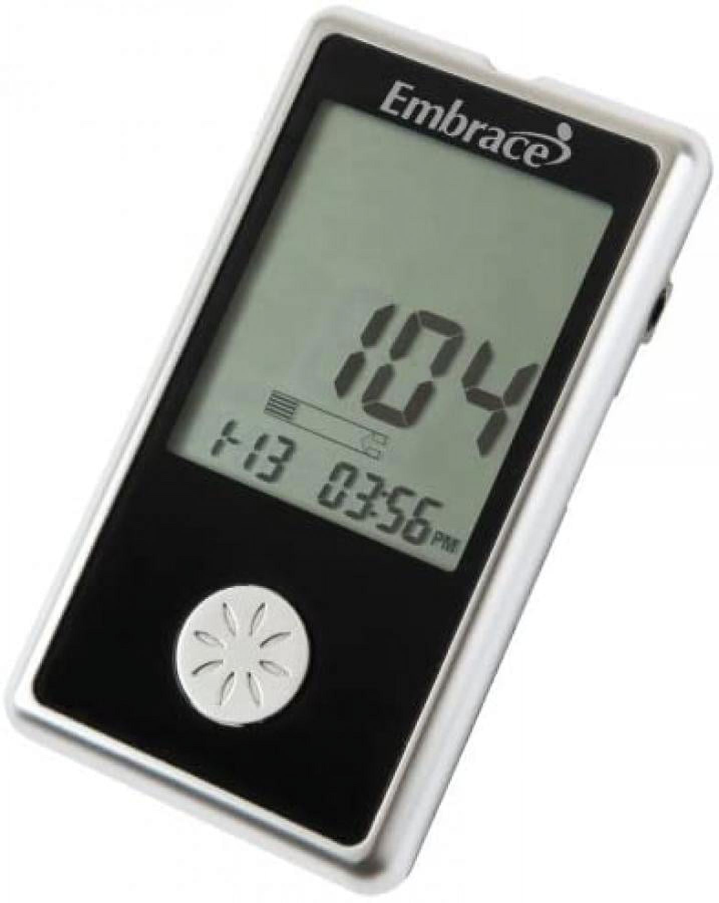 Embrace Talking Blood Glucose Meter Kit, 6 Second Results, No Coding ...