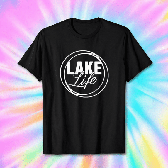 Embrace The Outdoors With This Relaxed Lake Life Graphic Unisex T-Shirt ...