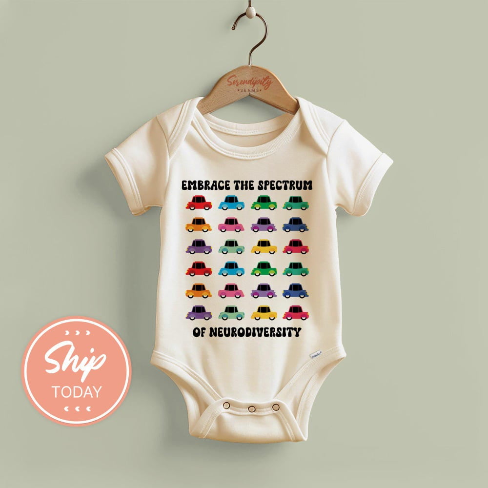 Embrace The Spectrum Of Neurodiversity Onesie, Autism Awareness Baby ...