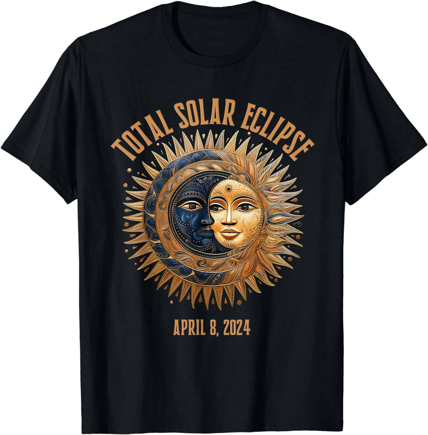 Embrace the Total Solar Eclipse Shirt Space Fan April 8 2024 T-Shirt ...