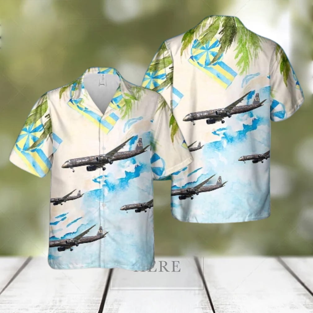 Embraer 195 E2 Std erj 190 400std Hawaiian Shirt - Walmart.com