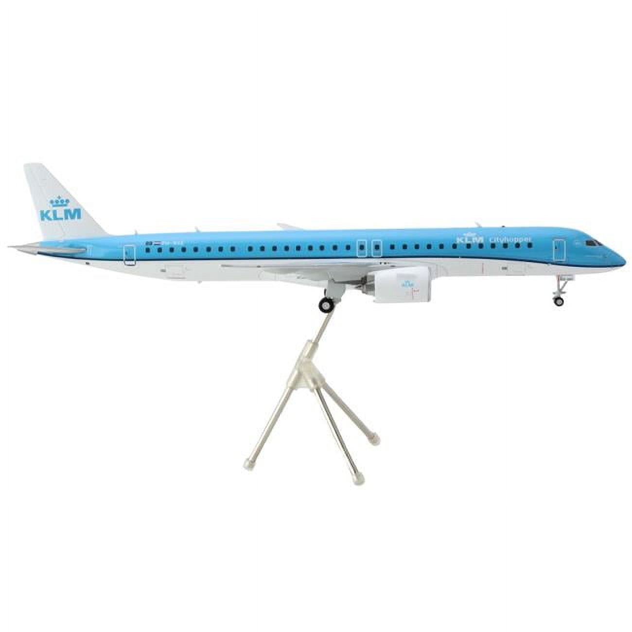 Embraer E195-E2 Commercial Aircraft "KLM Cityhopper" Blue and White ...