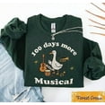 Embroidered 100 Days Of School Music Sweatshirt, 100 Days More Musical ...