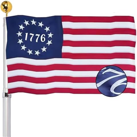 Embroidered 1776 Betsy Ross American Flag 3x5 Outdoor-13 Colonies ...