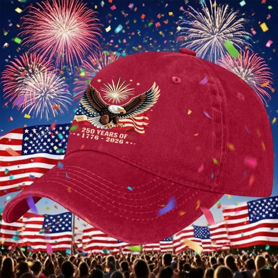 Embroidered 250th Anniversary Hat Celebrate 1776–2026 Adjustable ...