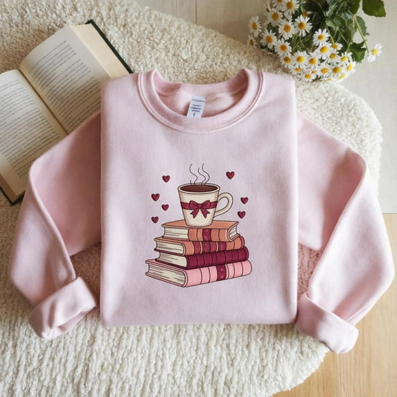 Embroidered All booked for valentine's Sweatshirt, Girly Valentines ...