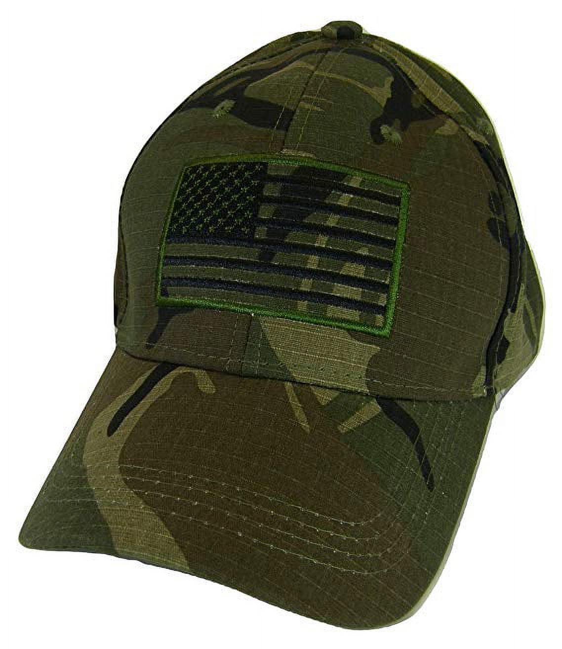 Embroidered American Flag Camouflage Cotton Adjustable Baseball Cap ...