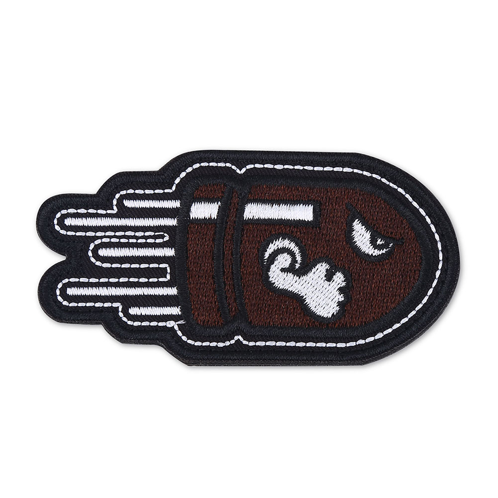 Embroidered Arm Badge Applique Hook&Loop Patch on Uniforms (Angry ...