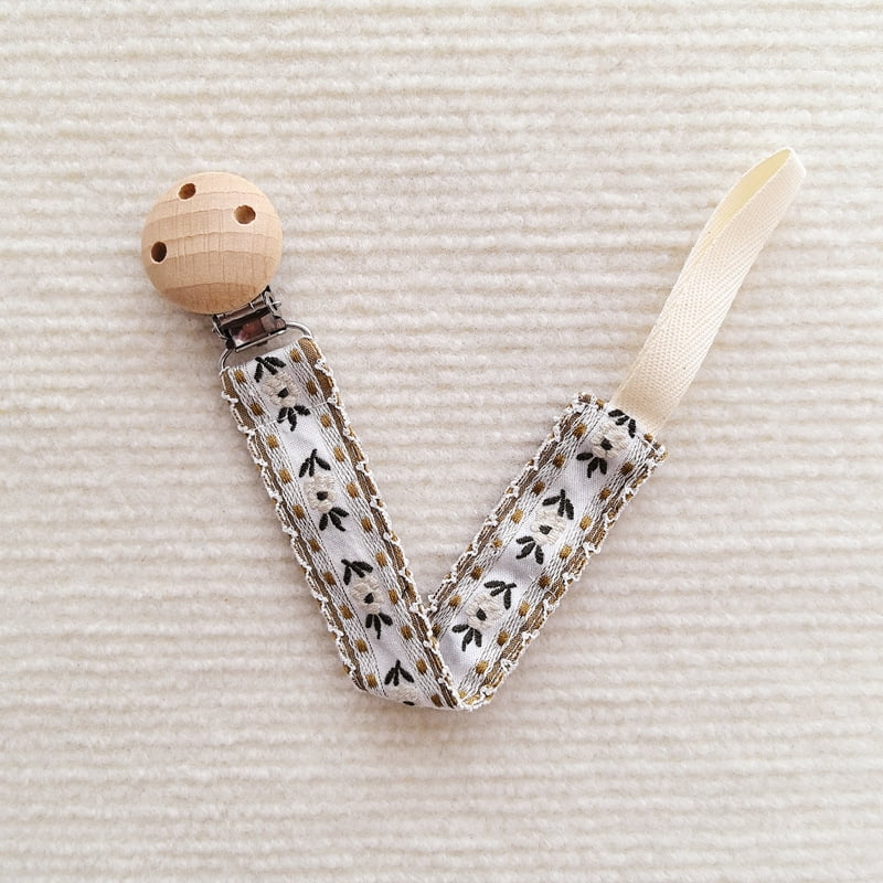 Embroidered Baby Embroidered Pacifier Chain Baby Teether Small Toys ...