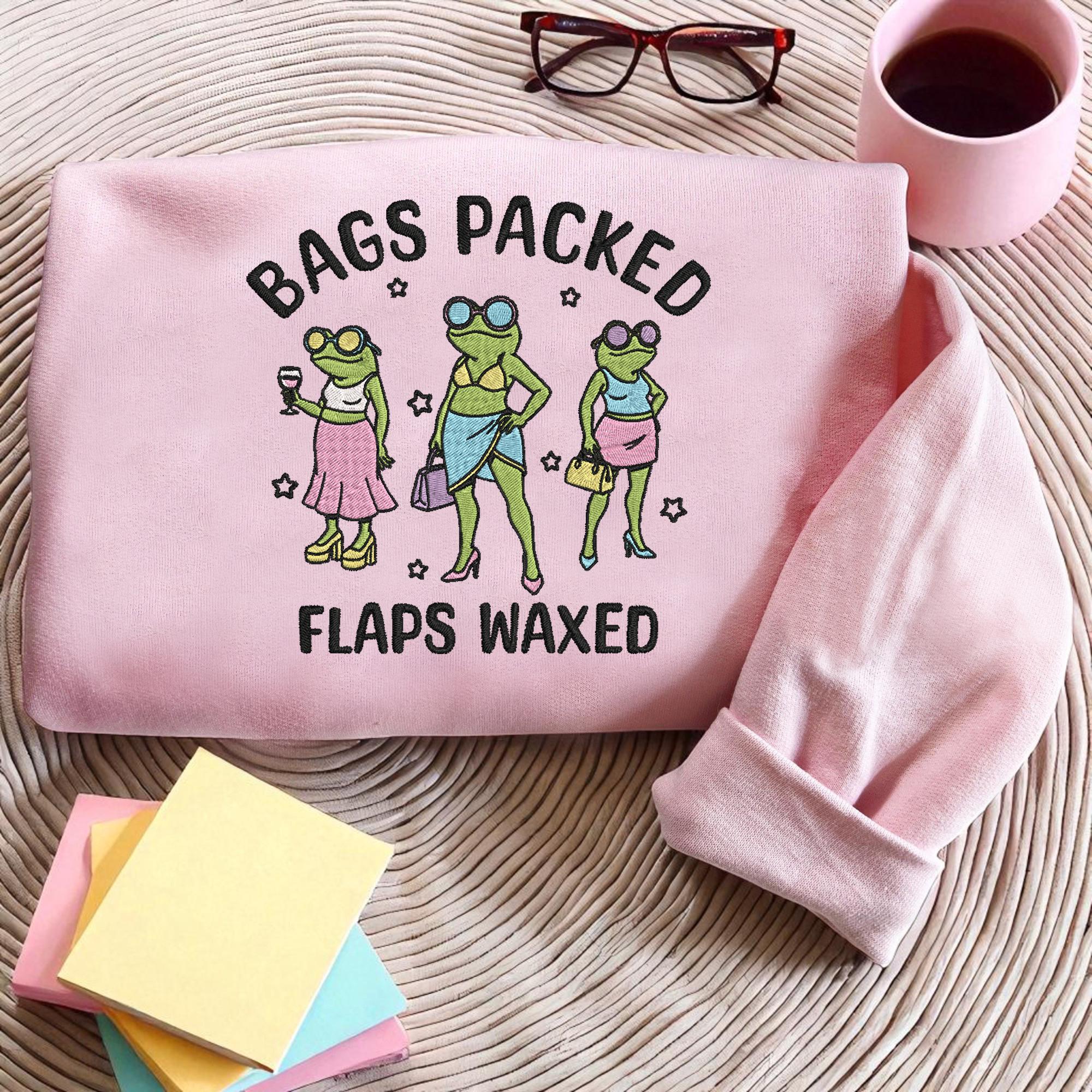 Embroidered Bags Packed Flaps Waxed Shirt, Inappropriate Shirts for ...