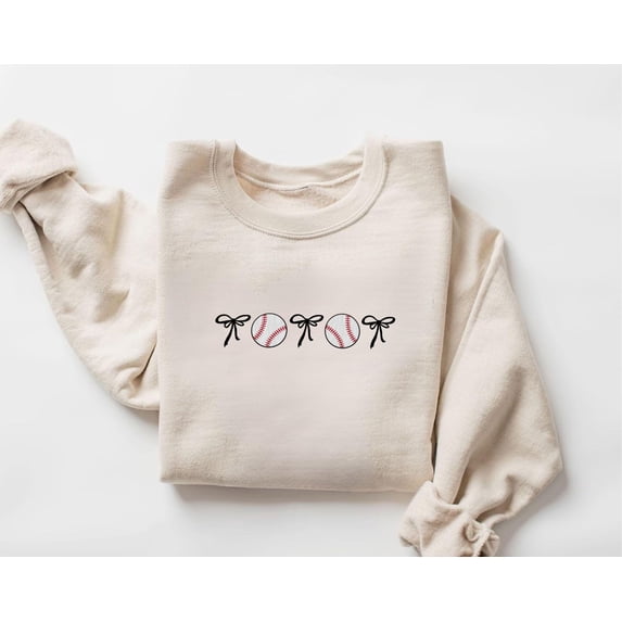 Embroidered Baseball Sweatshirt, Baseball Mom Sweater, Baseball ...