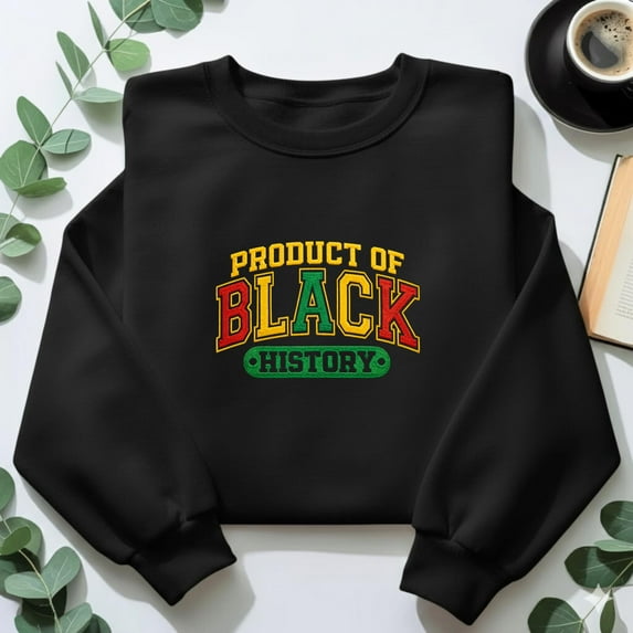 Embroidered Black History Month Sweatshirt, Melanin Sweatshirt, Black ...