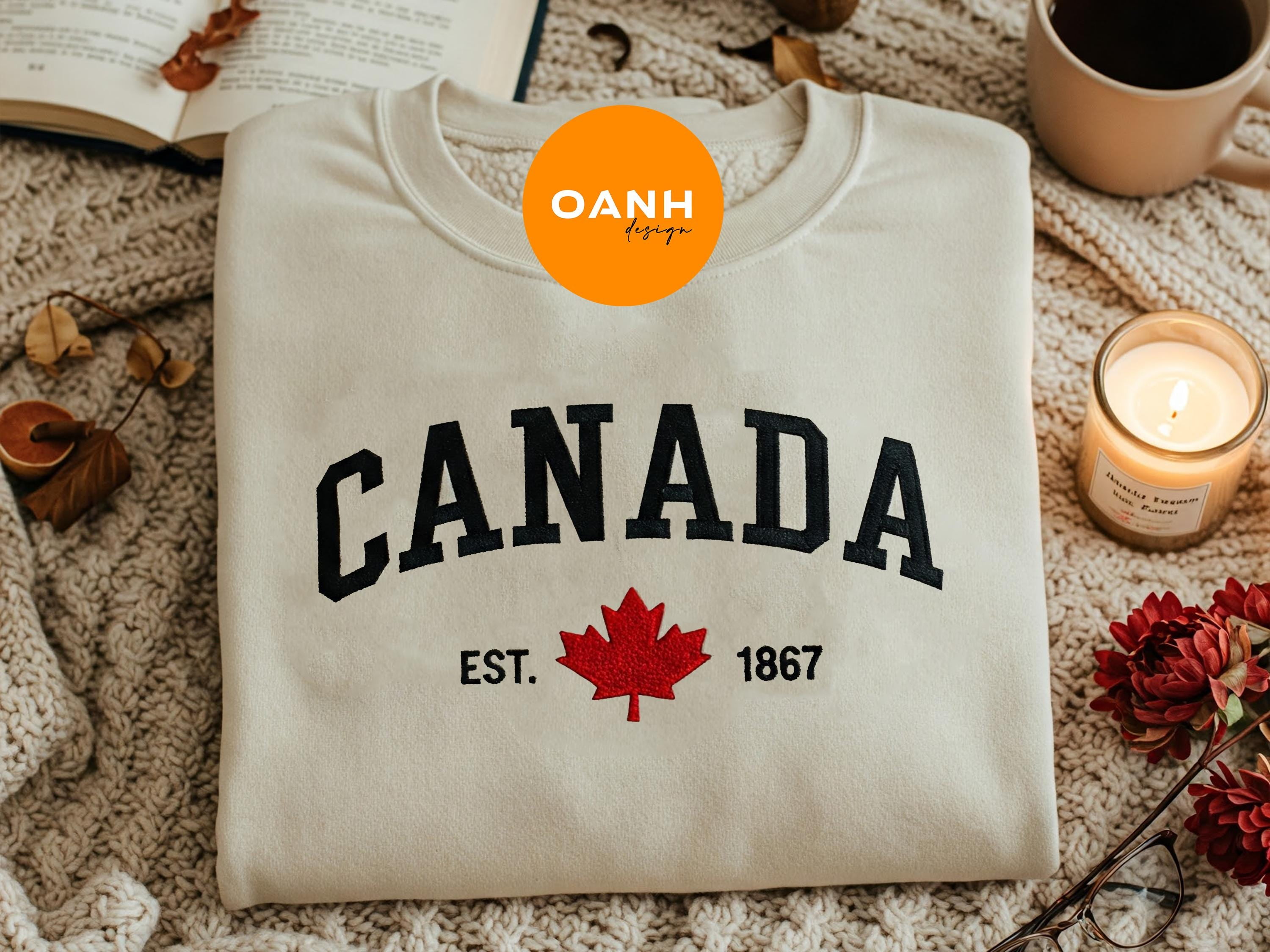 Embroidered Canada Sweatshirt, Canada Day Shirt, Canadian Pride, Canada ...