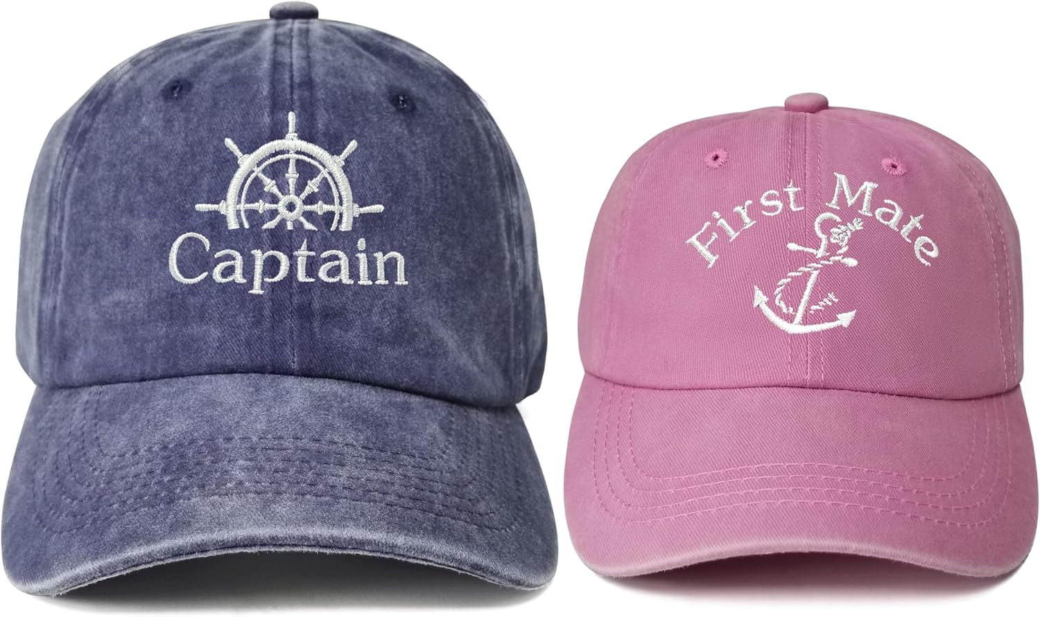 Embroidered Captain & First Mate Hats - Walmart.com