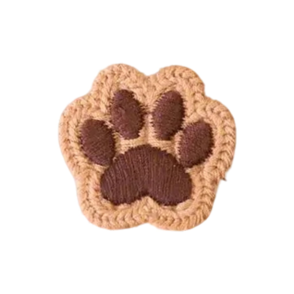 Embroidered Cartoon Kitten Paws Sew Patches Trimmings Applique for ...