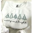 Embroidered Christmas Sweatshirt - Merry and Bright Mini Christmas ...
