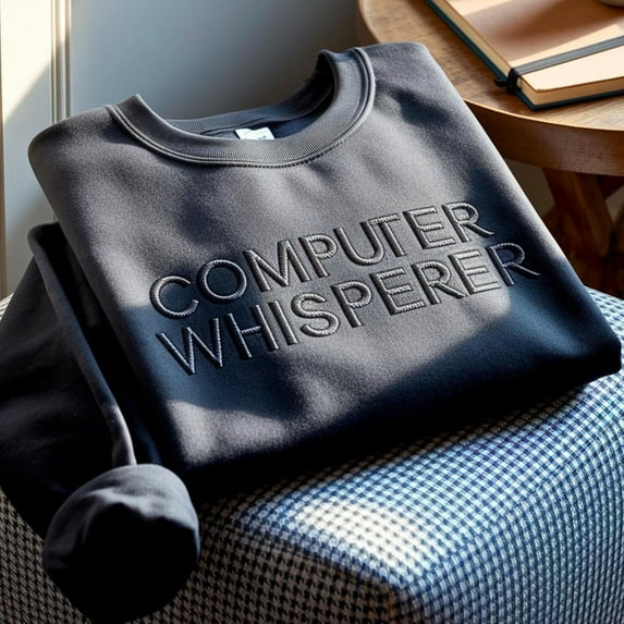 Embroidered Computer Whisperer Shirt, IT Tech Shirt, Computer Nerd ...