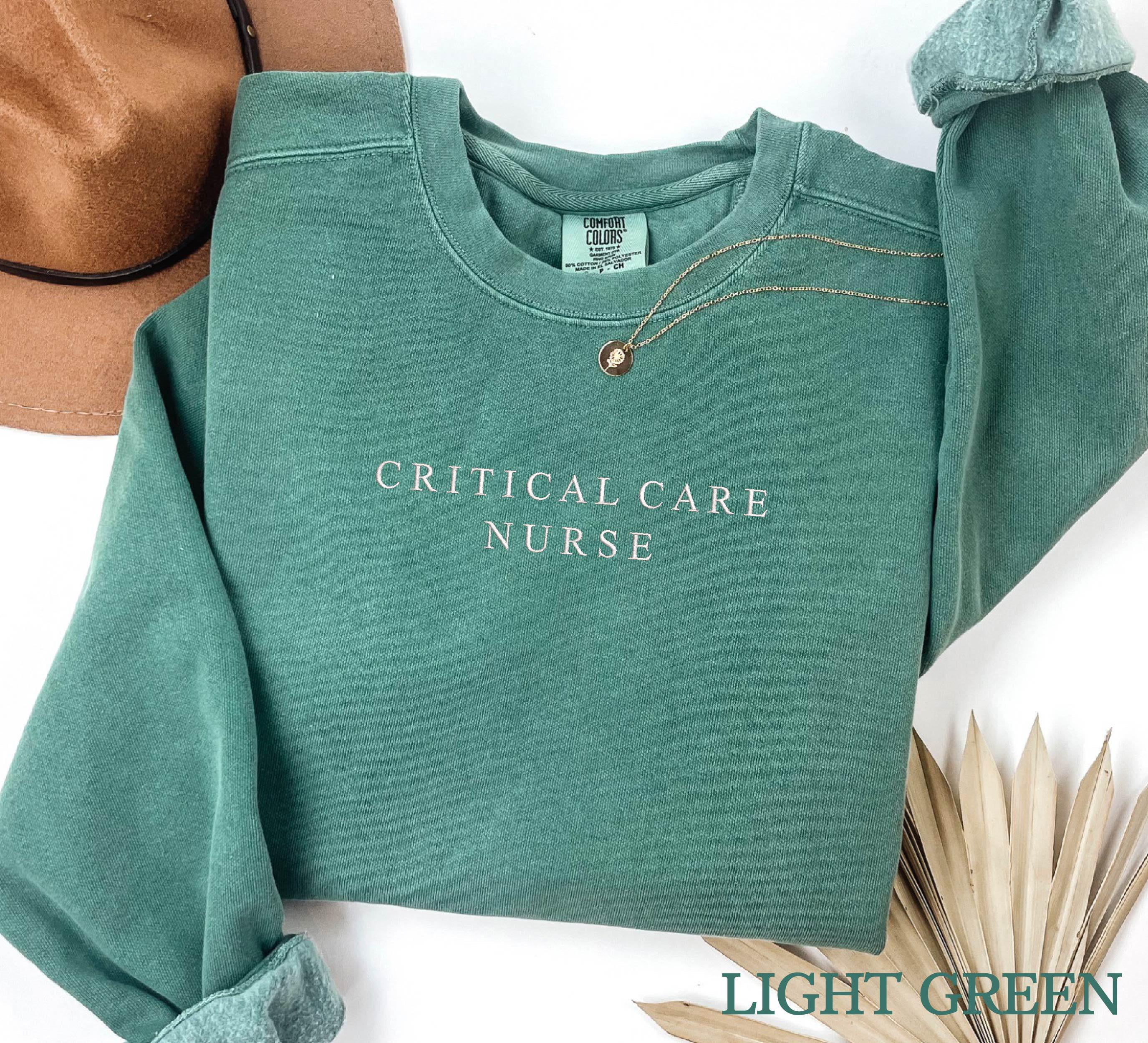 Embroidered Critical Care Nurse Sweatshirt - - Walmart.com