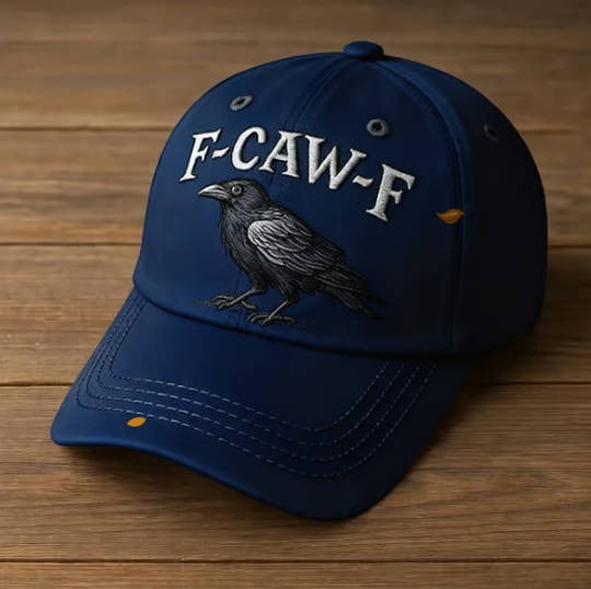 Embroidered Crow Design Baseball Cap Adjustable Streetwear Hat Outdoor ...