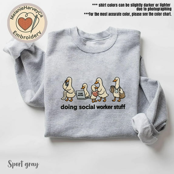 Embroidered Cute Social Worker Shirt, Case Manager Shirt, School ...