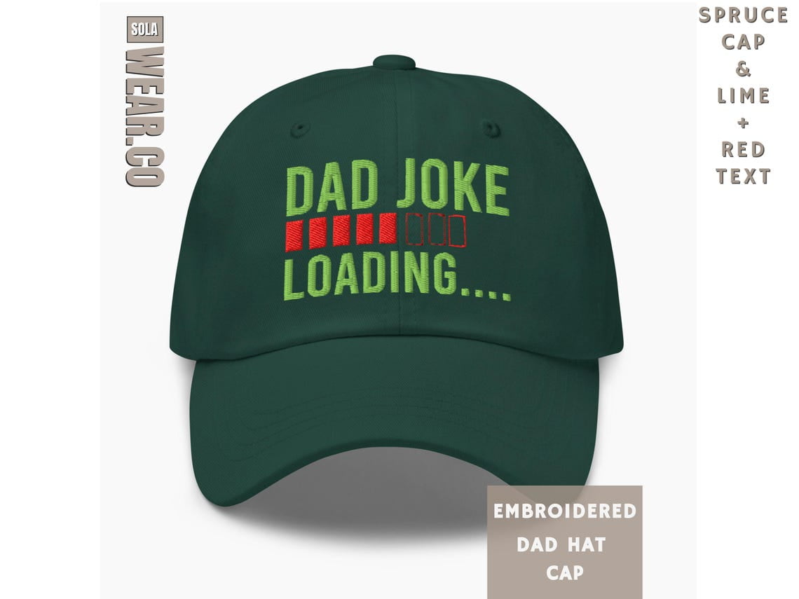 Embroidered Dad Joke Loading Dad Cap, Funny Father's Day Gift for ...