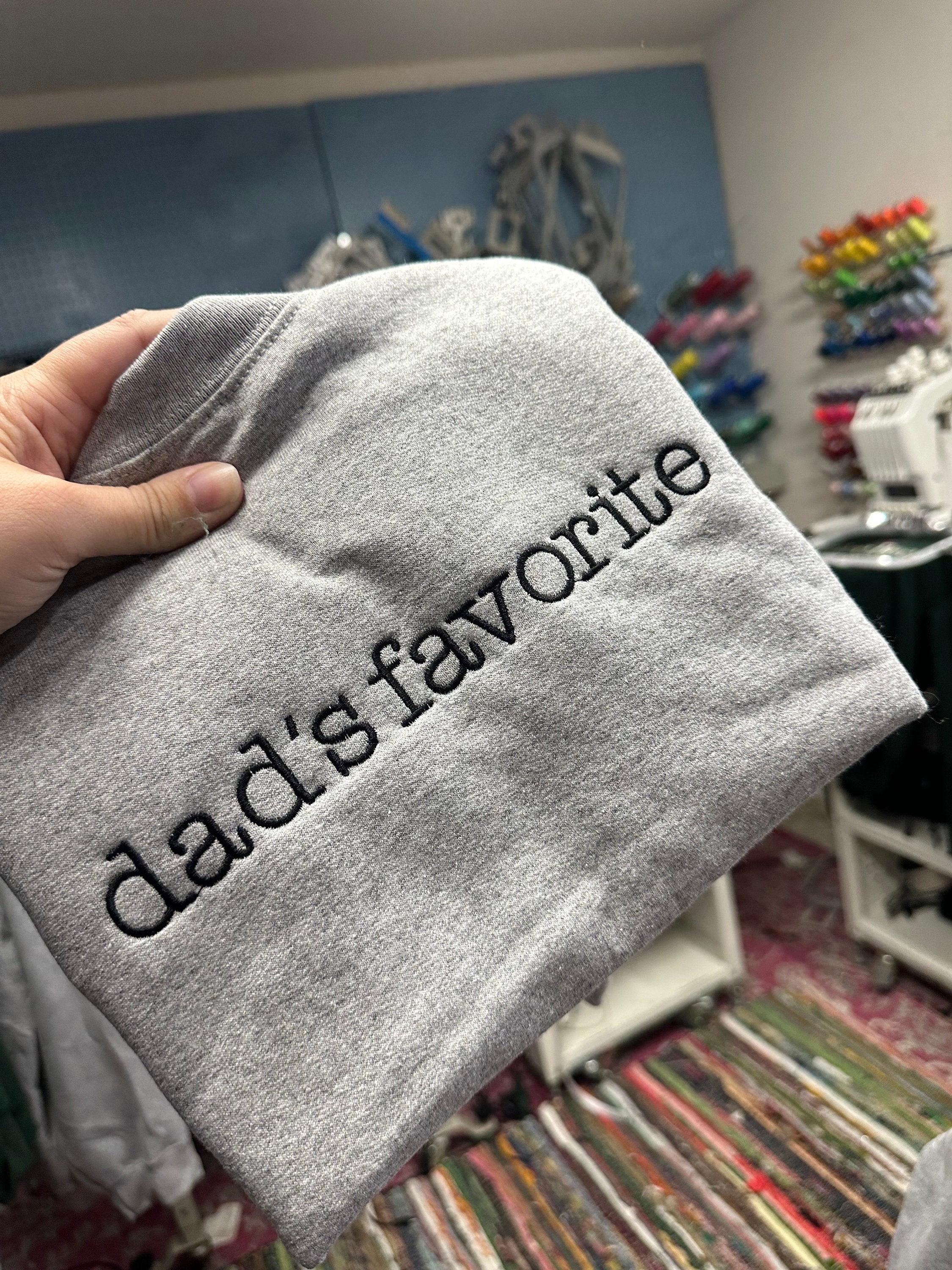 Embroidered Dad’s favorite Sweatshirt - gift sweatshirt - sibling ...