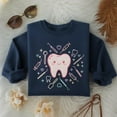 Embroidered Dental Icons Sweatshirt, Dental Hygienist Icon Shirt ...
