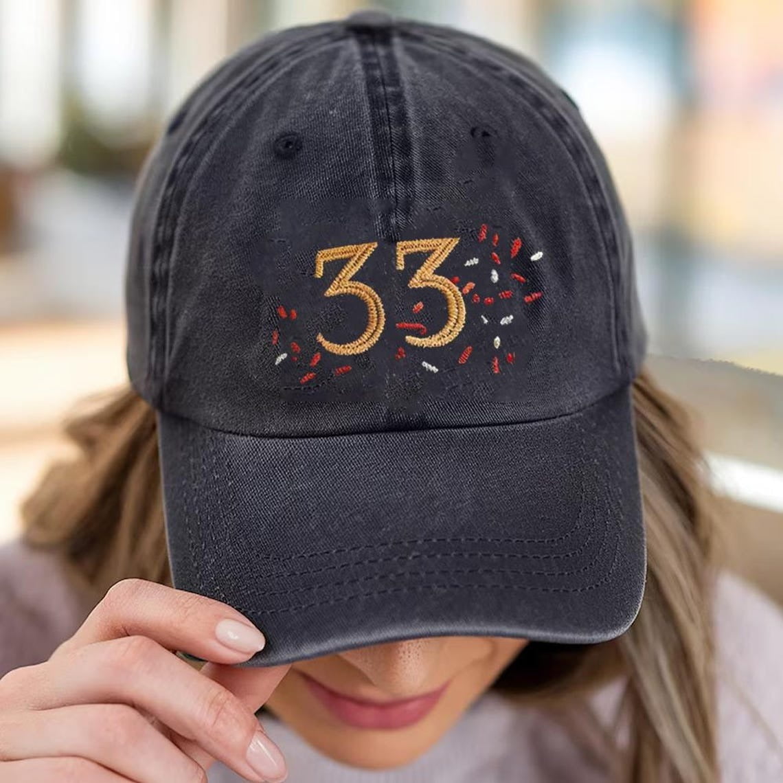 Embroidered Expedition 33 Cap–Clair Obscur Inspired Hat, Gaming Hat, Father's Day & 4th of July ...