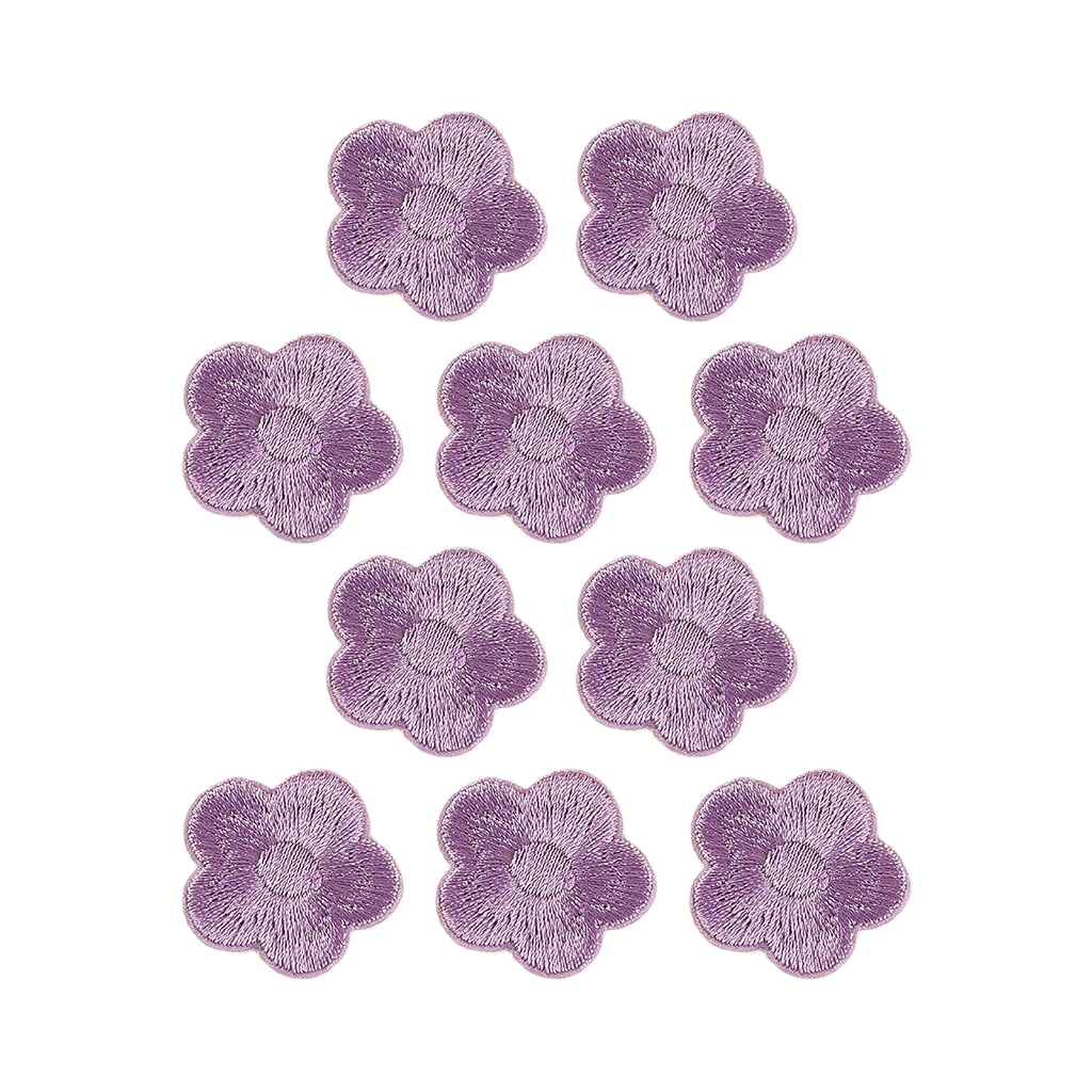 Embroidered Flower Padded Appliques for Hair Clip Clothes Patches ...