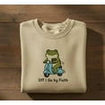 Embroidered Frog Scooter Sweatshirt Off I Go by Faith Cute Christian ...