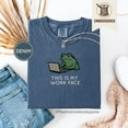 Embroidered Frog This Is My Work Face Shirt, Funny Tee, Workplace Humor ...