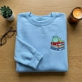 Embroidered Frog & Worm on Books Sweatshirt, Cute Cottagecore Crewneck ...