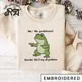 Embroidered Funny Frog Shirt, Me No Problemo, Narrator But It Was All ...