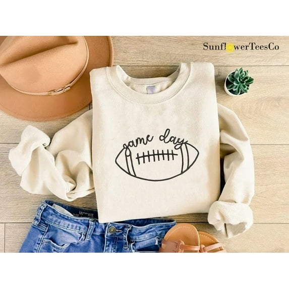 Embroidered Game Day Sweatshirt, Embroidery Game Day Sweater, Tis The ...