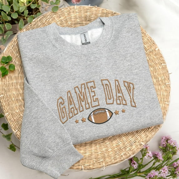 Embroidered Game Day Sweatshirt | Football Sweater with Name | College ...