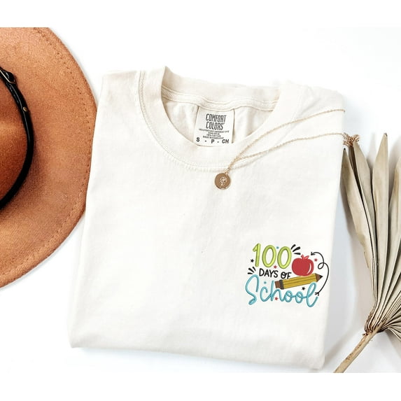 Embroidered Happy 100 Days of School Sweatshirt For Teacher, 100 Day ...