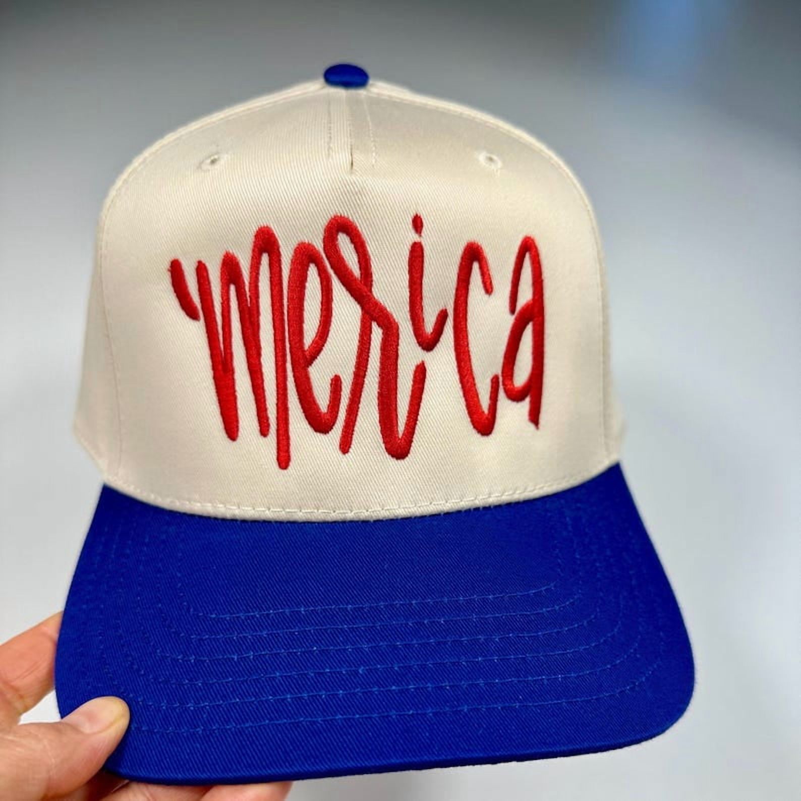 Embroidered Hat, Embroidered 'Merica Hat, Women's Hats, 4th of July USA ...