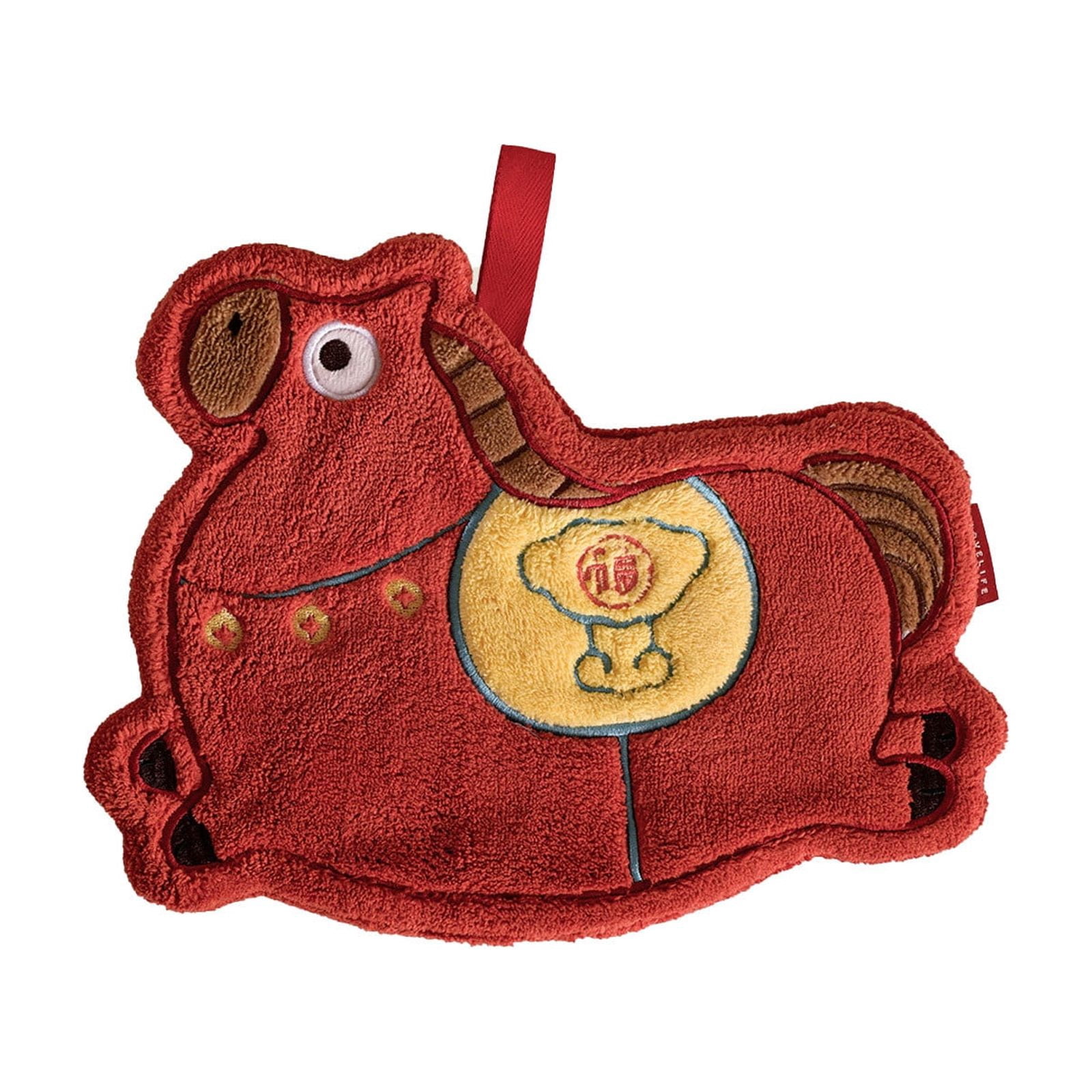 Embroidered Horse Fleece Hand Towel, Quick-Drying Microfiber Face Cloth ...