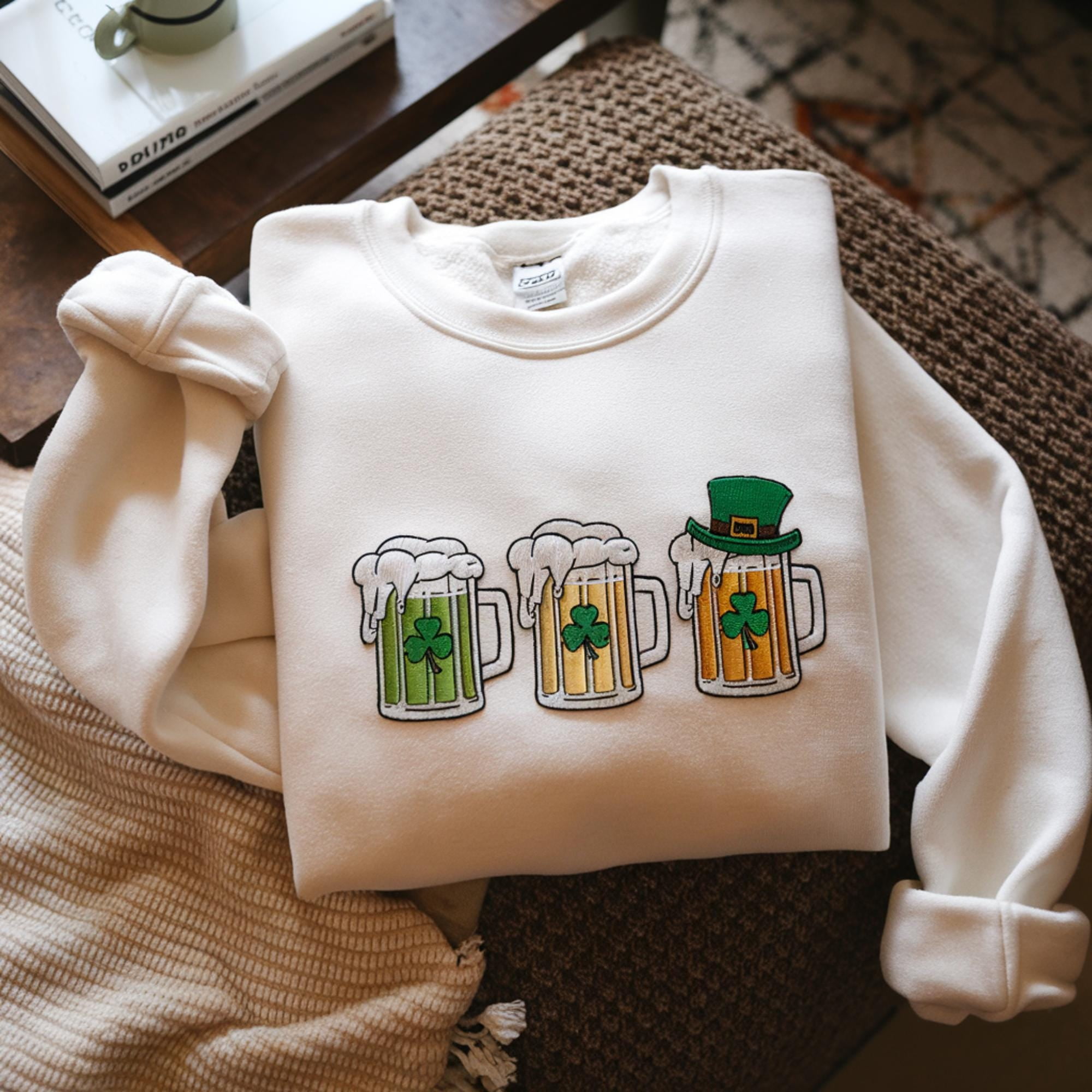 Embroidered Irish Beer St. Patrick's Day Shirt, Paddy's Day Drinking ...