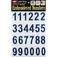 Embroidered Iron-On Number Sheet Block (Blue) - Walmart.com