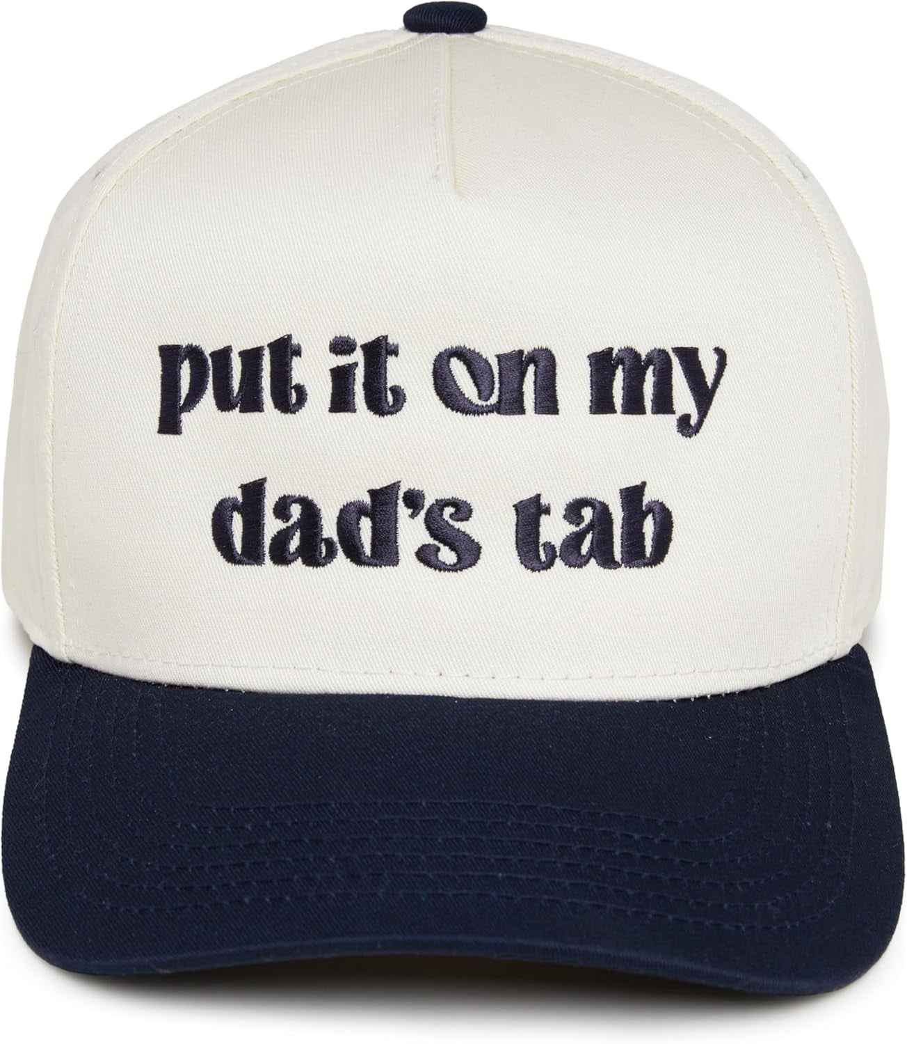 Embroidered Letter Color Block Trucker Hats 100% Cotton Adjustable ...