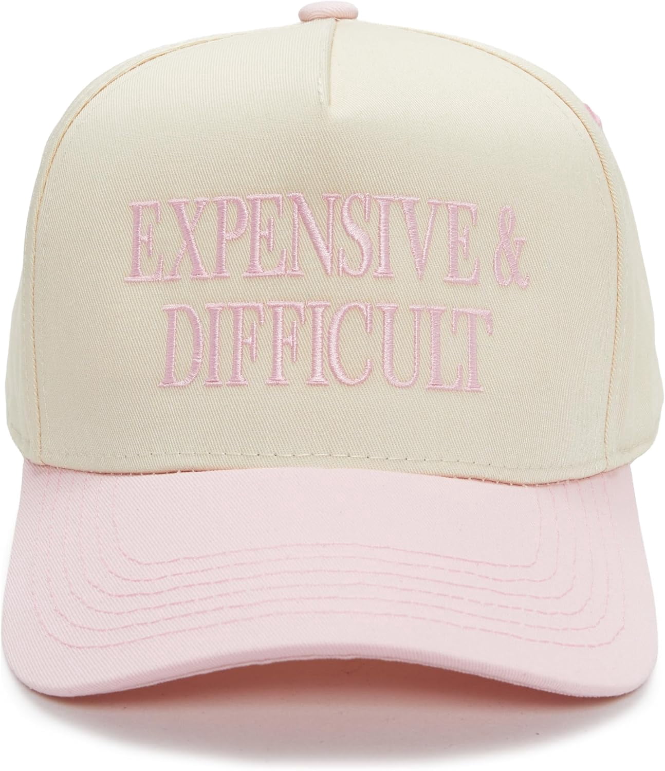 Embroidered Letter Color Block Trucker Hats 100% Cotton Adjustable ...